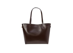 4059184151967 - Shopper MARC OPOLO mit seitlichen Riemen Damen Gr B H T 43cm x 28cm x 15cm chocolate braun Leder unifarben Taschen