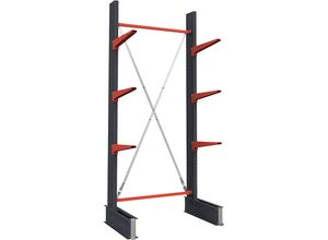 4061753286901 - Kragarmregal Attillo schwer einseitig HxB 3000 x 1000 mm Kragarm 600 mm Grundregal kaiserkraft