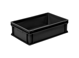 4061753296627 - ESD-Stapelbehälter PP schwarz LxBxH 600 x 400 x 170 mm 30 l VE 2 Stk kaiserkraft