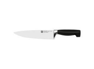 4009839007132 - Kochmesser ZWILLING VIER STERNE schwarz Gesamtlänge 33cm Klingenlänge 20cm Spezialklingenstahl Stahl Kochmesser 20 cm