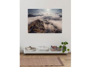 4055065031823 - Leinwandbild Keilrahmenbild - Sea of Fog - Größe 60 x 40 cm Baum Berge Blumen Blätter Foto Jahreszeiten Landschaft Meer Natur Palmen Strand (Packung 1 St) 60x40 cm (Breite x Höhe) Keilrahmenbild bunt