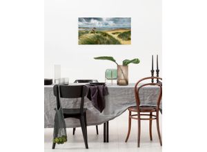 4055065031939 - Leinwandbild Keilrahmenbild - Stormy Days - Größe 60 x 30 cm Baum Berge Blumen Blätter Foto Jahreszeiten Landschaft Meer Natur Palmen Strand (Packung 1 St) 60x30 cm (Breite x Höhe) Keilrahmenbild bunt