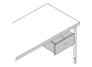 4251924701740 - Schublade Innen-HxBxT 120 x 460 x 495 mm schwarz kaiserkraft