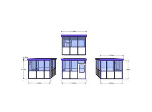 4260275230052 - Mehrzweckhaus Füllungen in Rundeckenoptik für Außenbereich LxB 3280 x 3000 mm kaiserkraft