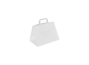 4251924720734 - Papiertragetasche weiß LxBxH 317 x 218 x 245 mm 70 g m² VE 250 Stk ab 10 VE ratioform