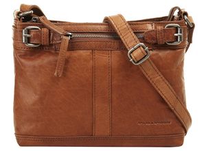 8718749044163 - Umhängetasche SPIKES & SPARROW Damen Gr B H T 25cm x 20cm x 8cm onesize braun (cognac) Leder vintage Taschen echt Leder