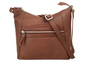 4022581315805 - Umhängetasche BETTY BARCLAY Damen Gr B H T 29cm x 21cm x 10cm onesize braun (cognac) Leder Strukturmuster Taschen echt Leder
