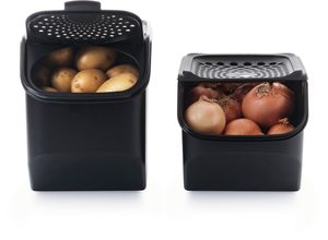 9010041057902 - Aufbewahrungssystem TUPPERWARE Tupperware PotatoSmart 83 l + OnionSmart 55 l schwarz Polyprophylen (PP) Lebensmittelaufbewahrungsbehälter die perfekte Lösung für die Lagerung Ihrer Lebensmittel
