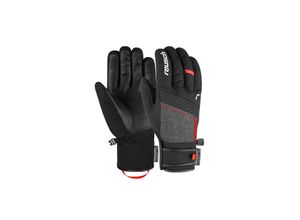 4060485293812 - Skihandschuhe REUSCH Luca R-TEX XT Damen Gr 75 schwarz (schwarz grau) 85% Polyester 15% Polyurethan mehrfarbig Handschuhe aus hochwertigem Material