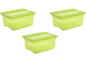 4052396043259 - Organizer KEEEPER cornelia Aufbewahrungsboxen Gr B H T 295 cm x 175 cm x 395 cm grün Aufbewahrungsbox Stapelbox Körbe Boxen Aufbewahrungsboxen Aufbewahrungsbox 12 L mit Deckel Schiebeverschluss