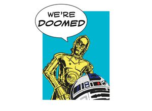 4055065163203 - Bild KOMAR Star Wars Classic Comic Quote Droids bunt (farbe bild(er) bunt) B40cm H50cm Papier Holz Bilder Wandbild zur Dekoration im Kinderzimmer - ohne Rahmen