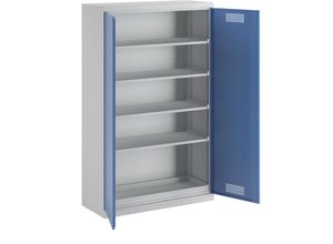 4061753036223 - eurokraft pro Umweltschrank Bodenauffangwanne 4 Fachböden lackiert HxBxT 1950 x 1200 x 500 mm