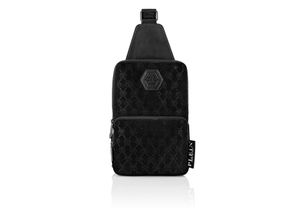 4064124917466 - Umhängetasche PHILIPP PLEIN Monogram Mit Schmucksteinen Kinder 0202 schwarz schwarz Taschen