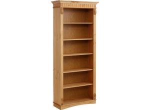 4069745086416 - Regal HOME AFFAIRE Teresa Standregal Bücherregal beige (natur) B865cm H191cm T32cm Massivholz Regale aus massiver Kiefer Breite 86 cm Höhe 193 cm FSC