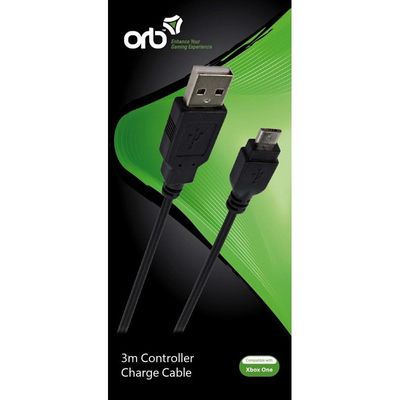 Orb XBox One 3m Controller Charge Cable - Ladegerät für drahtlose Game Steuereinheiten - Microsoft Xbox One