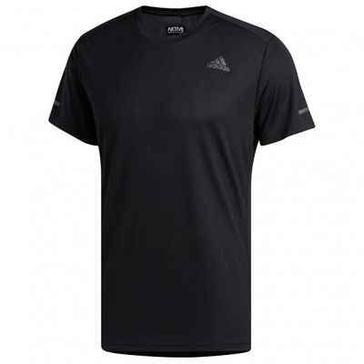 adidas - Run It Tee - Funktionsshirt Gr S schwarz