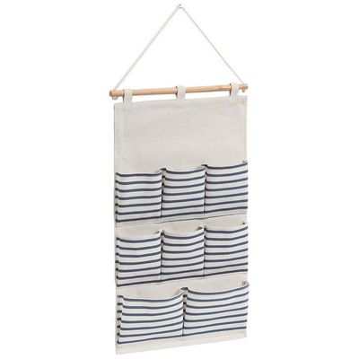 Zeller Present Hängeaufbewahrung Stripes, BxT: 35×58,5 cm, mit 8 Fächern, blau