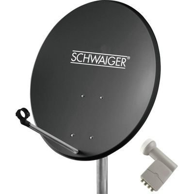 Schwaiger SAT-Anlage (Parabolantenne), SAT Spiegel + SAT Antennen, Grau