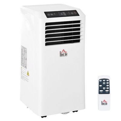 HOMCOM Mobile Klimaanlage, 9K BTU 3-in-1 Klimagerät – Kühlen, Entfeuchtung und Ventilation – Luftent