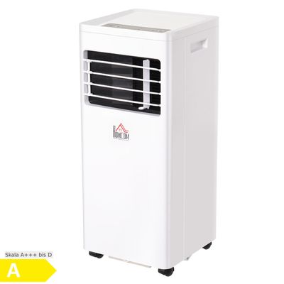 HOMCOM Mobile Klimaanlage weiß 30,5 x 32,8 x 67,8 cm (LxBxH) Klimagerät Luftentfeuchter Ventilator Kühlung