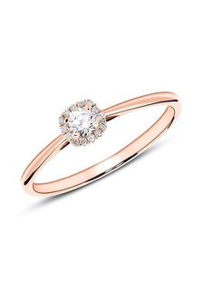 Brilladia Diamantring aus 585er Roségold