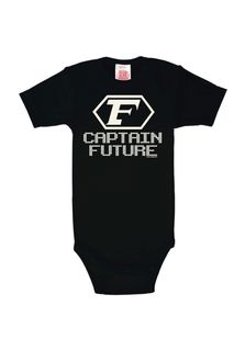 logoshirt Body 'Captain Future' beige / schwarz