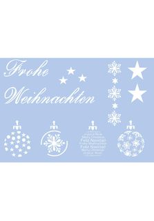 buttinette Schablone "Weihnachtsmotive", 29,5 x 20 cm