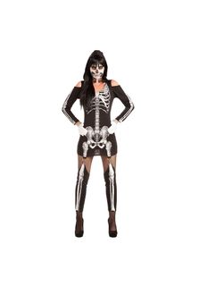 buttinette Skelett Kostüm "Skeletta" für Damen