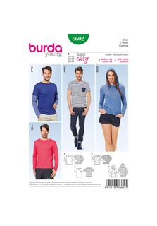 Burda Schnitt 6602 "Shirt für Sie & Ihn easy"