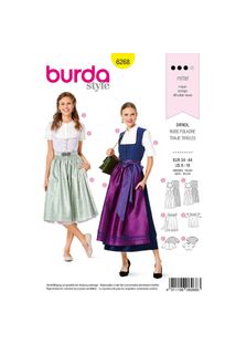 Burda Schnitt 6268 "Dirndl", klassisch