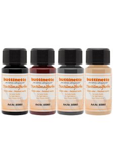 buttinette Stoffmalfarben "Natur", 4x 50 ml