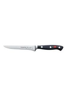 DICK Premier Plus Ausbeinmesser, steif, 13cm schwarz/silber Material: Rostfreier Stahl, Poliert Geeignet für: Zum Entfernen von Knochen, Fett und Sehnen