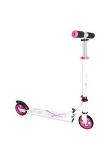 Muuwmi Aluminium Scooter 125 mm weiß/pink Bauweise: Zweirädrig Tragkraft: 100 kg