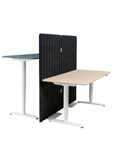 IKEA BEKANT Schreibtisch sitz/steh+Abschirm.