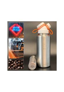 JN JuNiki´s Cold Brew Zubereiter »eco line isolierte Edelstahl Trinkflasche 1 Liter mit extra großem Edelstahl-Filter