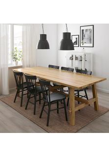 IKEA MÖCKELBY / NORRARYD Tisch und 6 Stühle