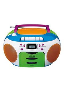 Lenco SCD-971 - boombox - CD Cassette - FM - Stereo - Weiß