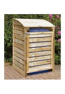 Mülltonnenbox aus Holz, 1er für Mülltonnen bis 240 Liter