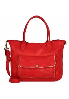 Campomaggi Shopper Tasche Leder 36 cm rosso