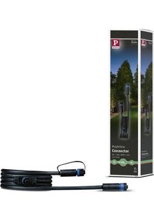 Paulmann Outdoor Plug&Shine 2m IP68 Lampen-Verbindungskabel, (200 cm), 1 in - 2 out, schwarz