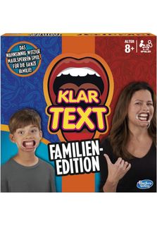 Hasbro Spiel, Klartext - Familien-Edition, Made in Europe, bunt