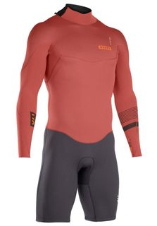 ION Wetsuit Strike Core Shorty LS 2/2 Backzip red 2018