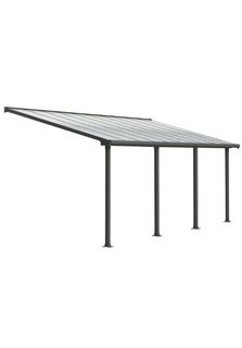 Palram - Canopia Aluminium Terrassenüberdachung Olympia | Anthrazit | 300x619x305 cm
