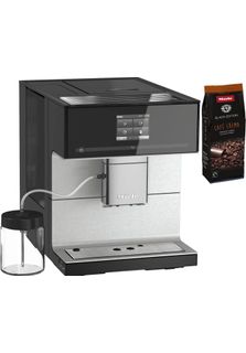 Miele Kaffeevollautomat CM7350 CoffeePassion, inkl. Milchgefäß, Kaffeekannenfunktion, schwarz