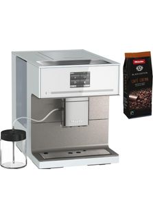 Miele Kaffeevollautomat CM7550 CoffeePassion, inkl. Milchgefäß, Kaffeekannenfunktion, weiß