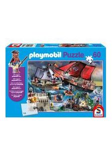 Schmidt Spiele Puzzle PLAYMOBIL Piraten Teile: 60 Größe: 36,1 x 24,3 cm Altersangabe: ab 5 Jahren Motive: Schiffe, Meer, Piraten