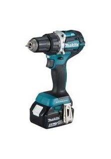 Makita Akku-Bohrschrauber DDF484RTJ, 18Volt blau/schwarz, 2x Li-Ionen Akku 5,0Ah, MAKPAC Leistung/Spannung: Akku-Betrieb, 18Volt Max. Drehzahl: 2.000 U/min Getriebe: 2-Gang-Getriebe