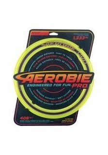 Spin Master Aerobie Pro Flying Ring, Geschicklichkeitsspiel gelb Art: Geschicklichkeitsspiel Altersangabe: ab 12 Jahren