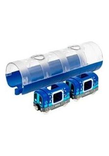 Tunnel Box U-Bahn Glow in the Dark, Spielfahrzeug blau Serie: Brio World Altersangabe: ab 36 Monaten Material: Kunststoff
