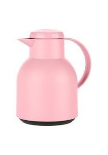 Emsa SAMBA Isolierkanne, 1 Liter rosa, QUICK PRESS Verschluss Material: Polypropylen (PP) / Glas, Mattiert Fassungsvermögen: Thermokanne + Quick Press Verschluss Eigenschaft: 1 Liter